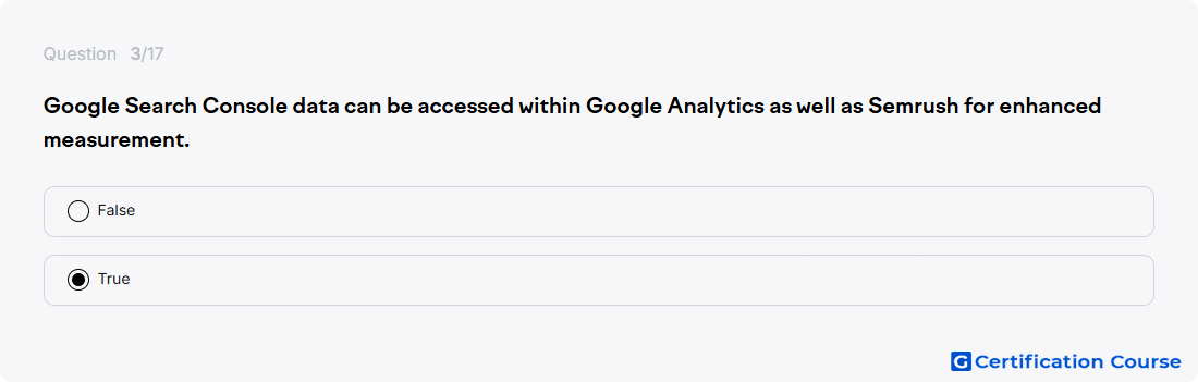 Google Search Console data can be accessed within Google Ana
