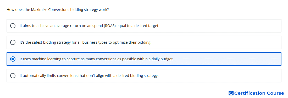 How does the Maximize Conversions bidding strategy work?