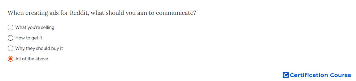 When creating ads for Reddit, what should you aim to communi