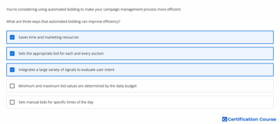 You're considering using automated bidding to make your camp