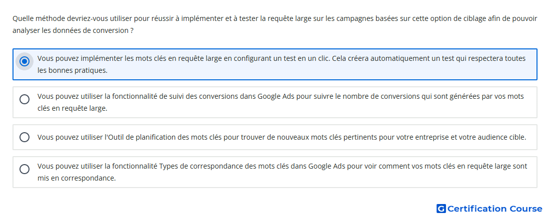 Quelle méthode devriez-vous utiliser pour réussir à implémen