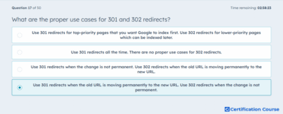 What are the proper use cases for 301 and 302 redirects?