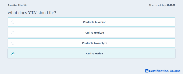 What does 'CTA' stand for?