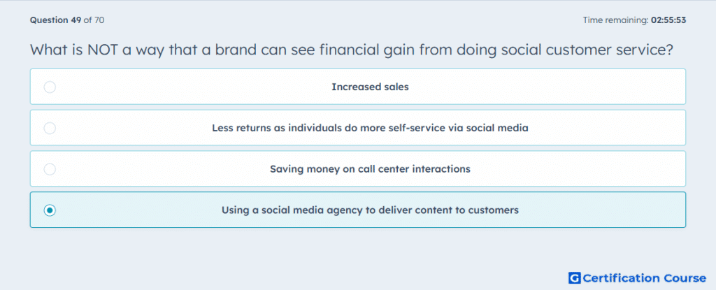 What is NOT a way that a brand can see financial gain from d