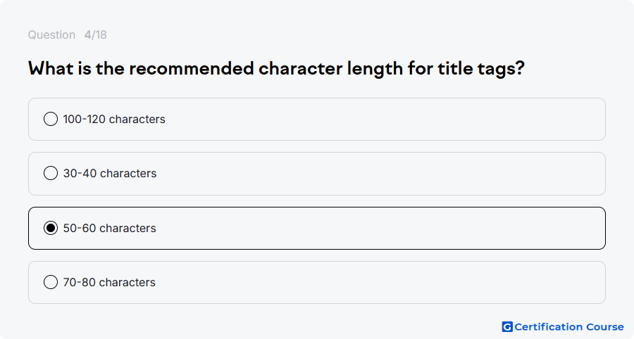 What is the recommended character length for title tags?