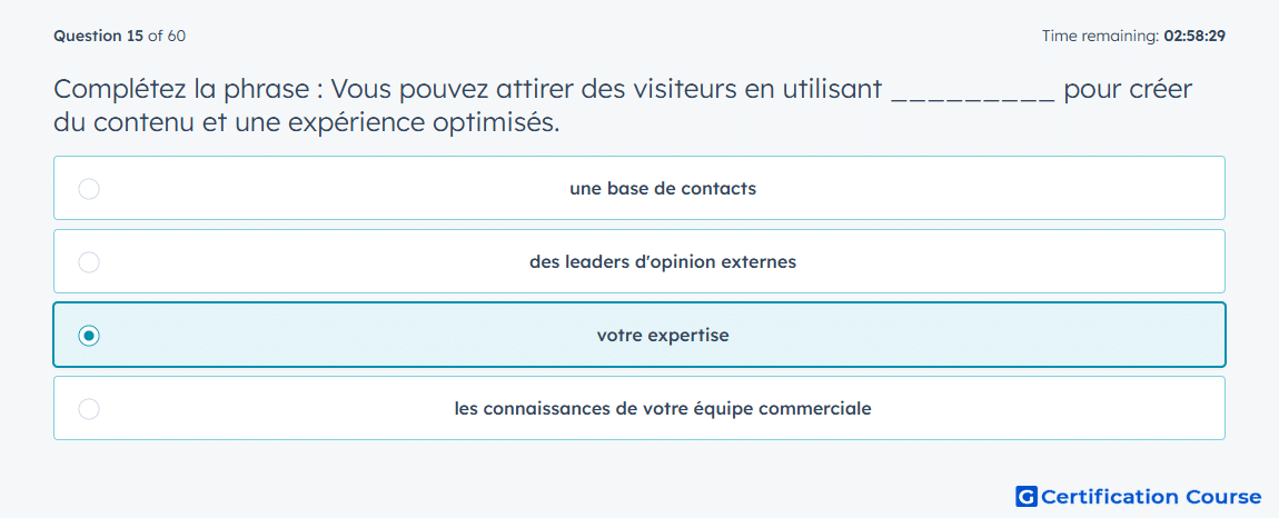 Complétez la phrase : Vous pouvez attirer des visiteurs en u