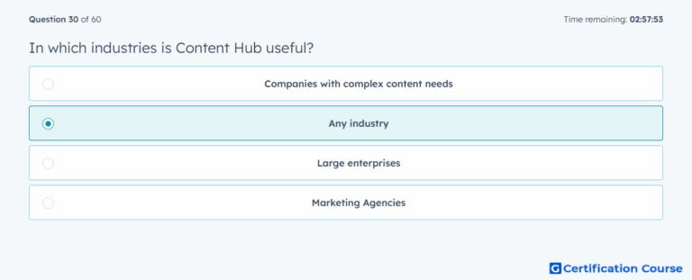 HubSpot Content Hub Software Certification - G Certification Course