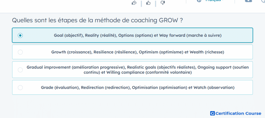 Quelles sont les étapes de la méthode de coaching GROW