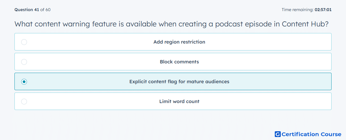 What content warning feature is available when creating a po