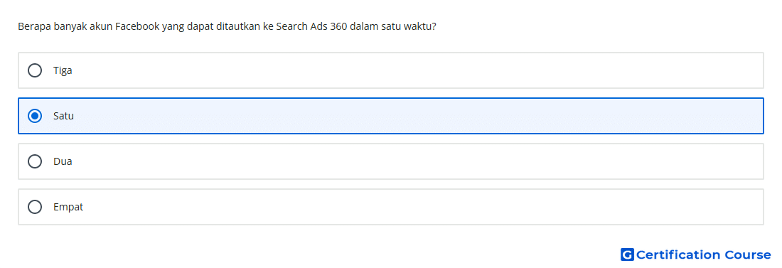 Berapa banyak akun Facebook yang dapat ditautkan ke Search A