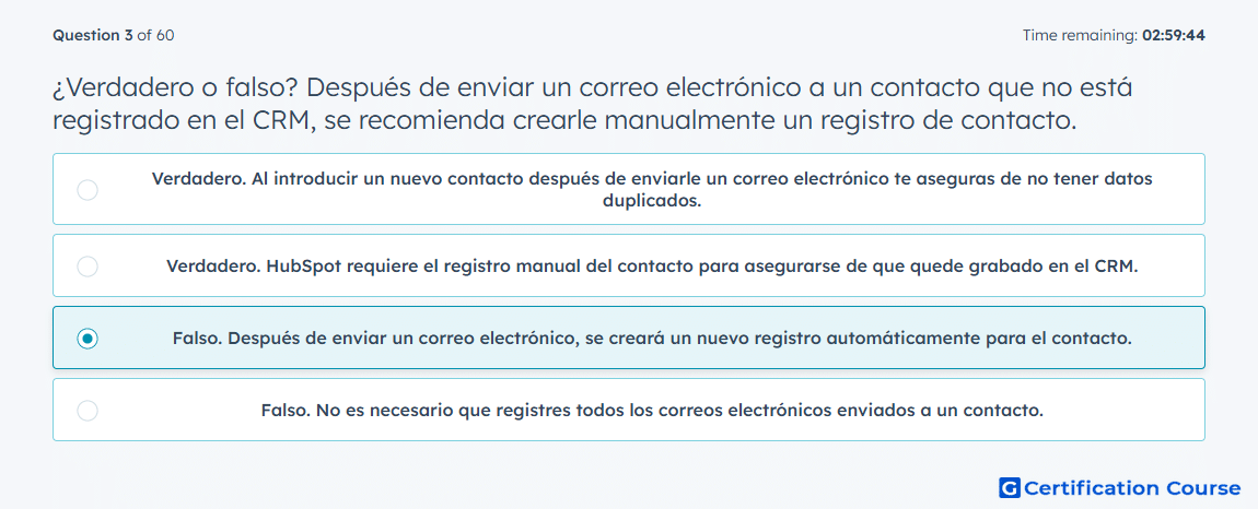 ¿Verdadero o falso? Después de enviar un correo electrónico