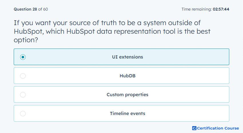 If you want your source of truth to be a system outside of H