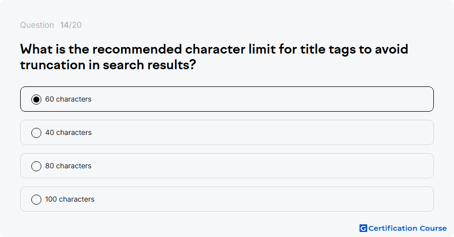 What is the recommended character limit for title tags to av