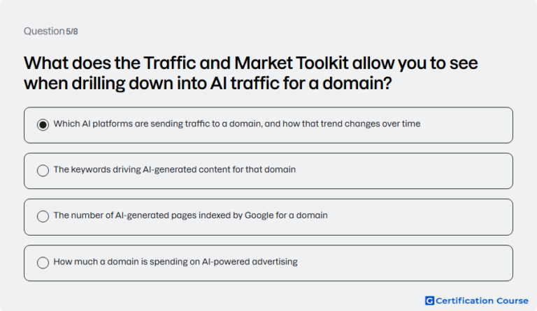 What does the Traffic and Market Toolkit allow you to see when drilling ...